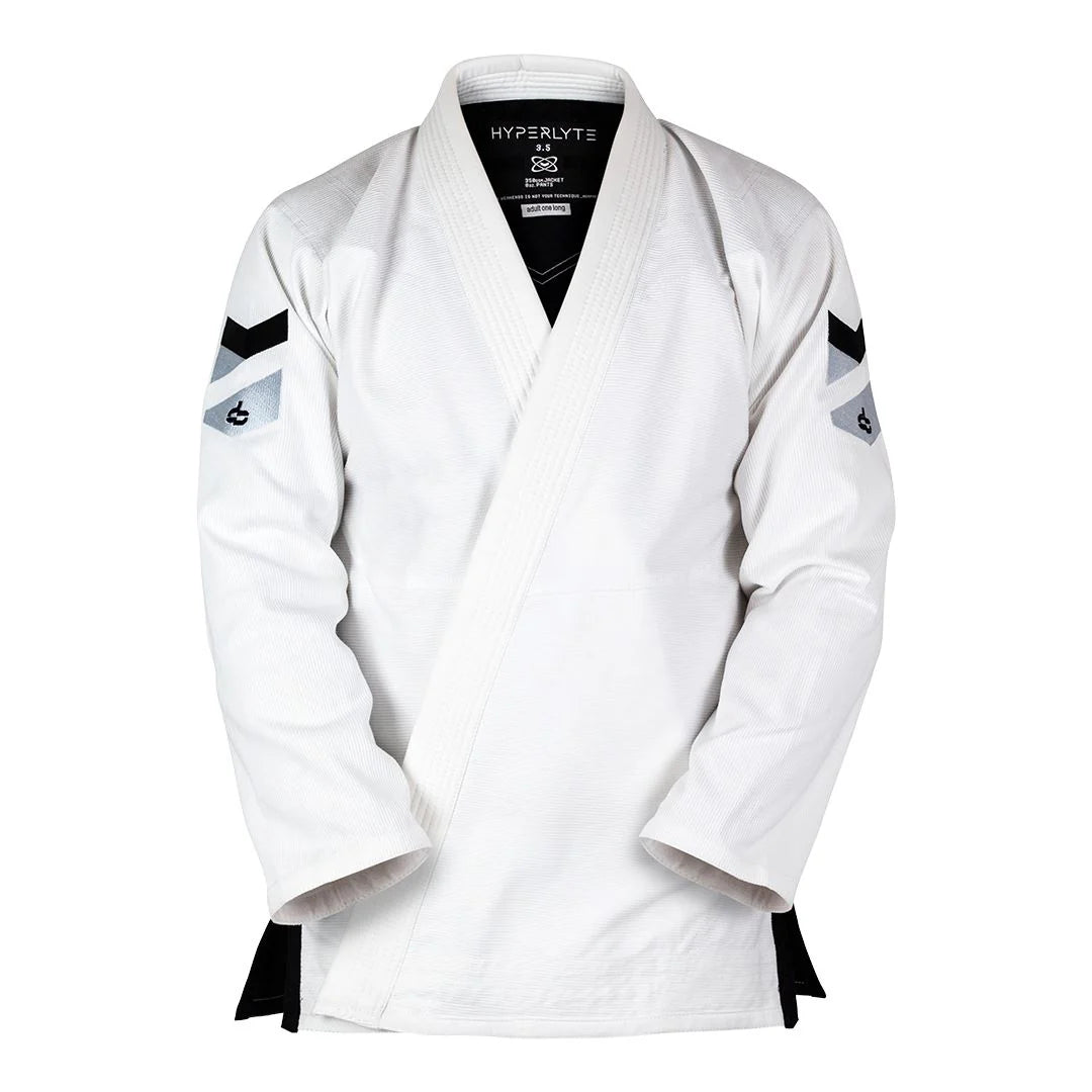 Hyperlyte 3.5 White With Black BJJ Gi – Hyperfly Australia