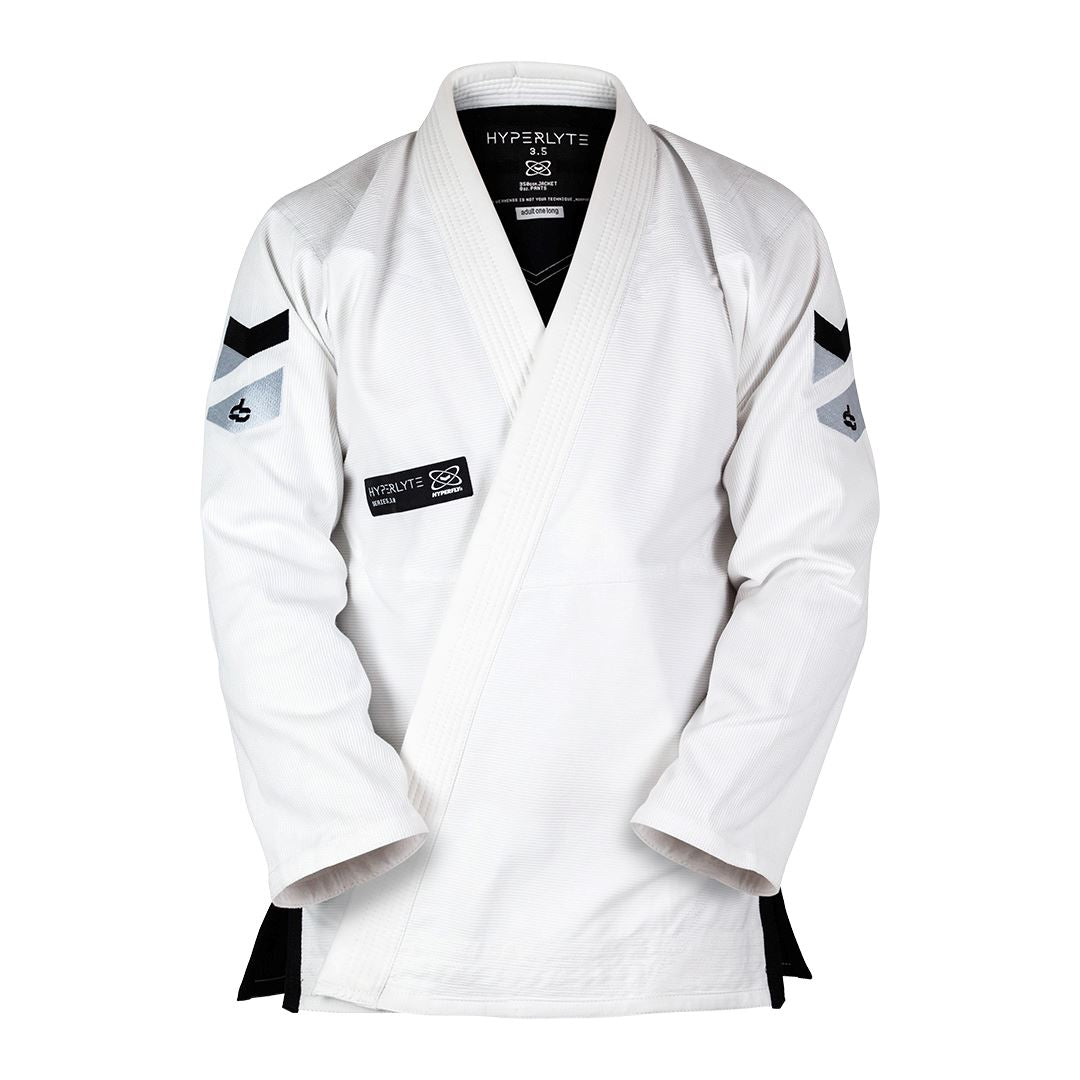 Hyperlyte 3.5 White With Black BJJ Gi – Hyperfly Australia